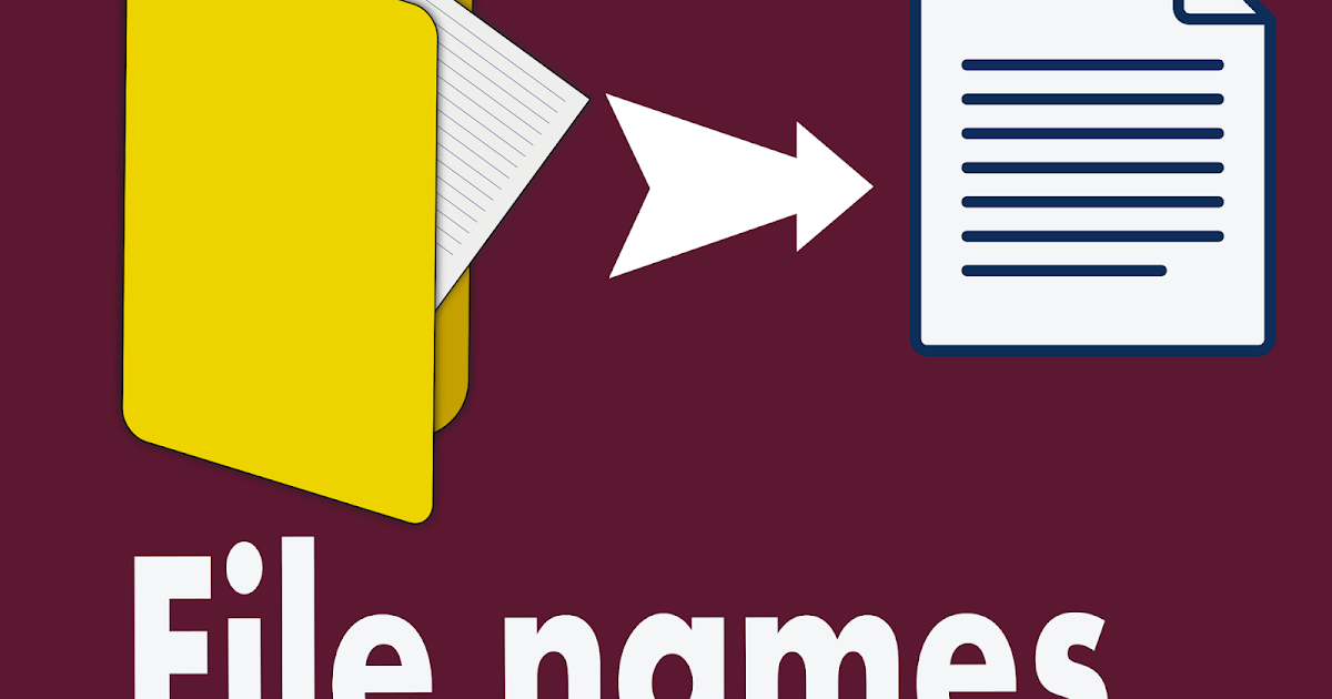 Whiterock Software Convert File Names In Folder To Text