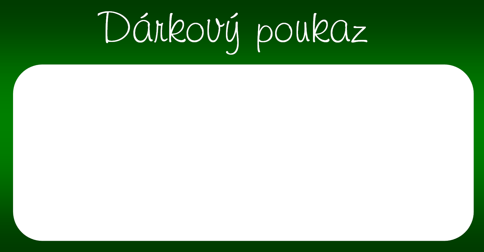 Dárkové poukazy a certifikáty - vzor a šablona k vytisknutí a stažení ...