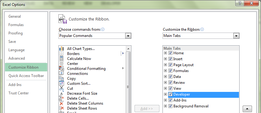 Cara Mengaktifkan Tab Developer di Excel - Rumus Excel