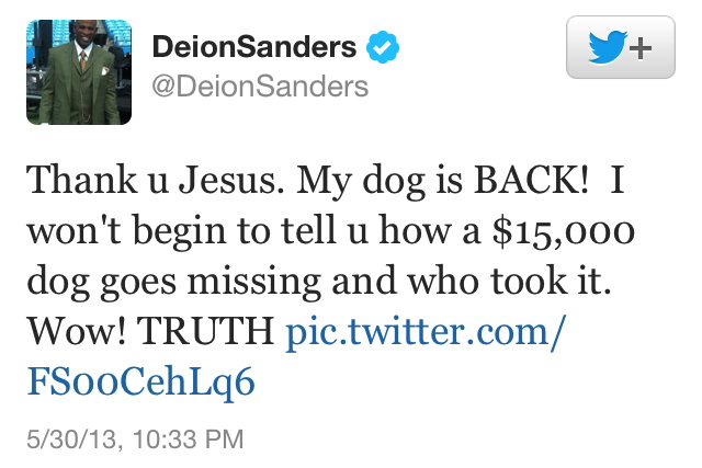 INSIDE D's LOCKER - By Darren M. Haynes: Deion Sanders Is So Happy His ...