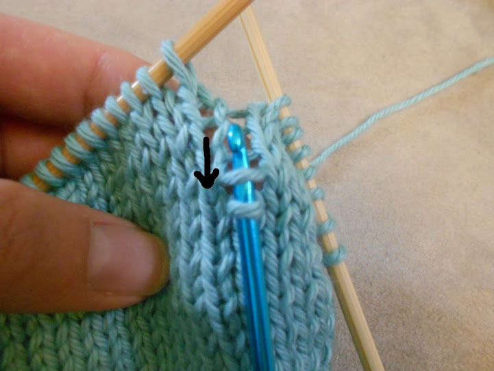 Blue Betty: Technique Tuesday: Saving A Dropped Stitch (Stockinette Stitch)