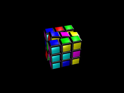 Animación en 3D, el cubo Rubik: Ahora a darle movimiento