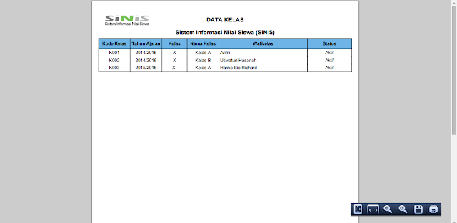 Sistem Informasi Nilai Siswa Sinis Berbasis Web Dengan Php Mysql
