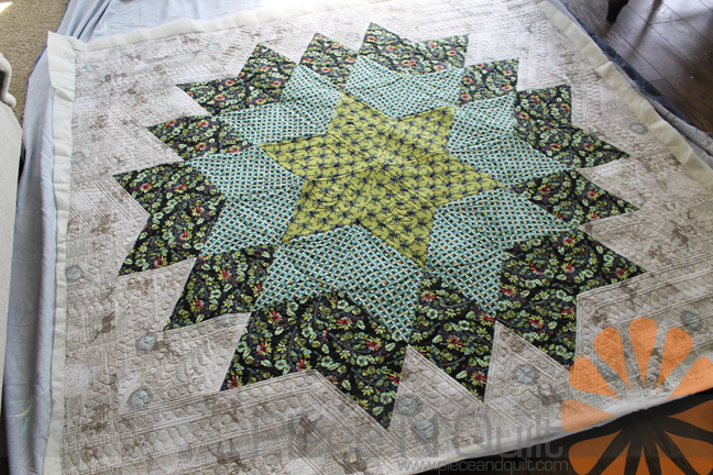 Piece N Quilt: Giant Star Quilt - Custom Machine Quilting by Natalia Bonner
