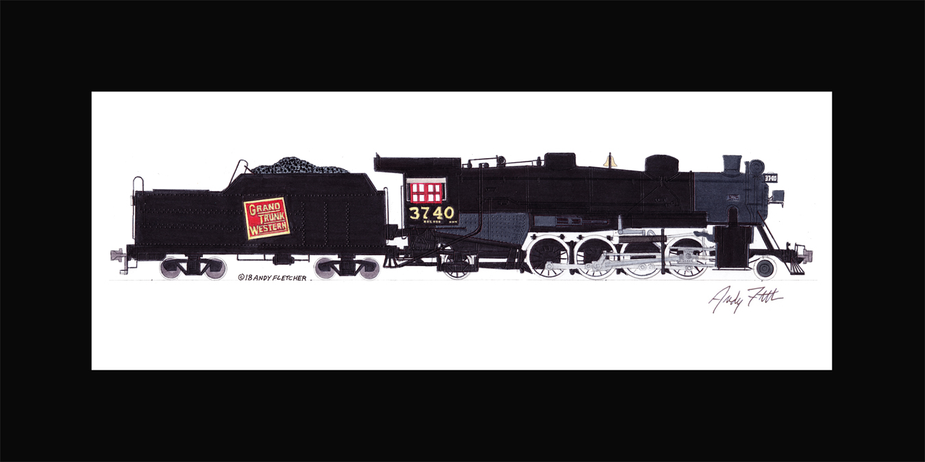 Andy Fletcher Blog-: Grand Trunk Western Steam Locomotive 2-8-2 #3740 ...