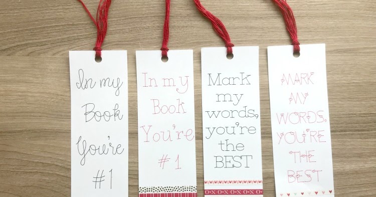 5 Little Monsters: Washi Tape Valentine Bookmarks