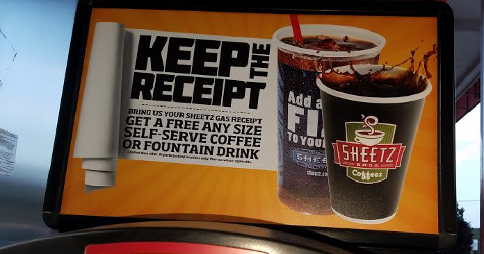Making Ends Meet: Sheetz free coffee with gas is back... or fountain drink!