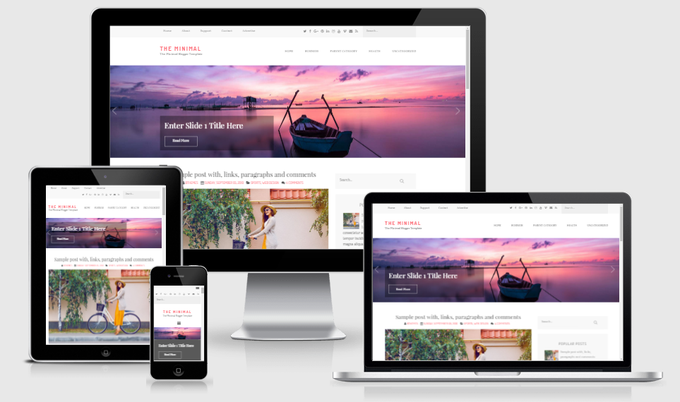 The Minimal Responsive Blogger Template - Blogspot VN