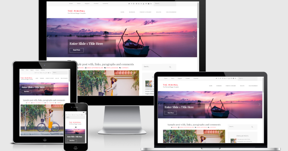 The Minimal Responsive Blogger Template