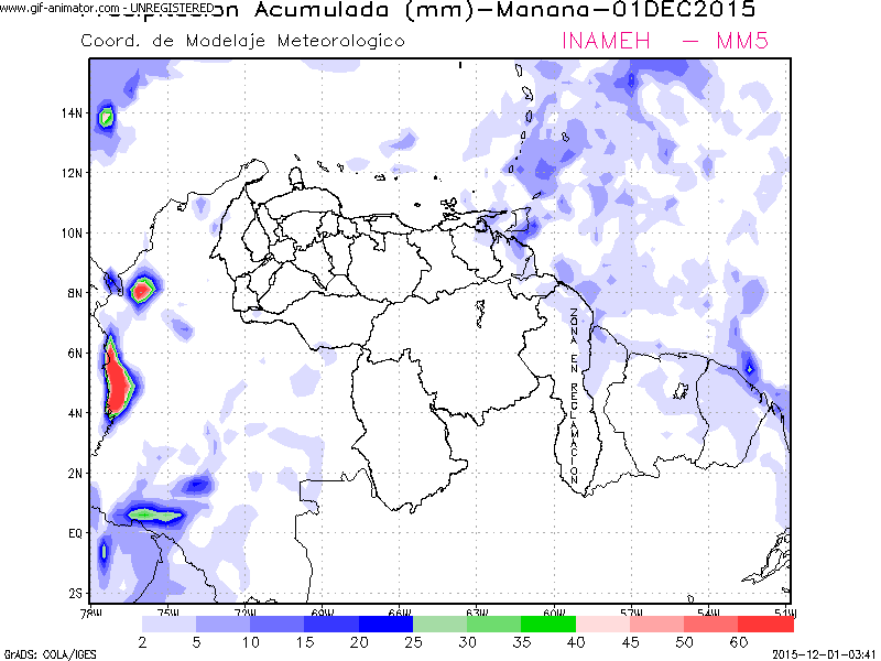 El tiempo meteorológico en Venezuela: Previsión meteorológica para ...