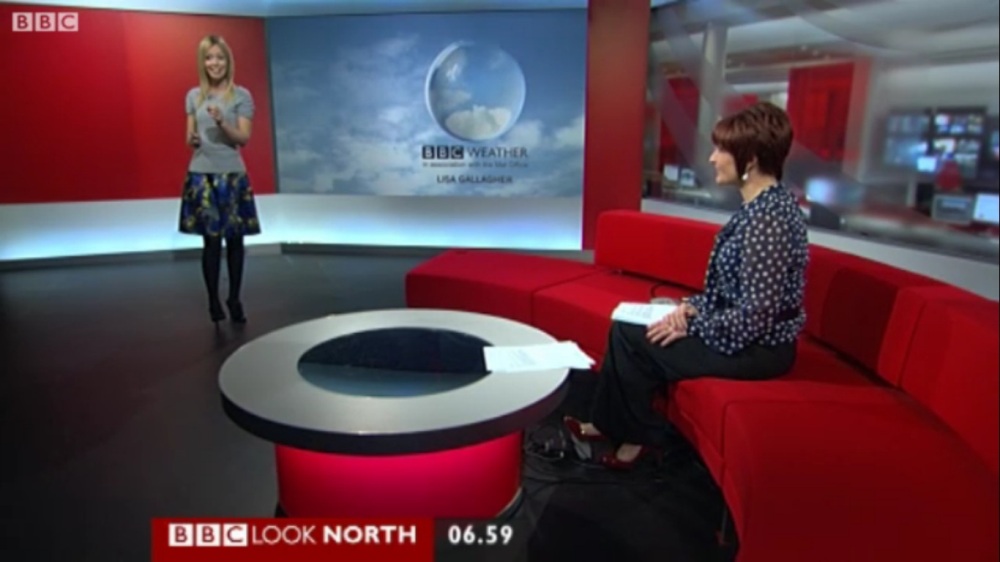 UK Regional News Caps: Lisa Gallagher - BBC Look North (Yorks) Weather