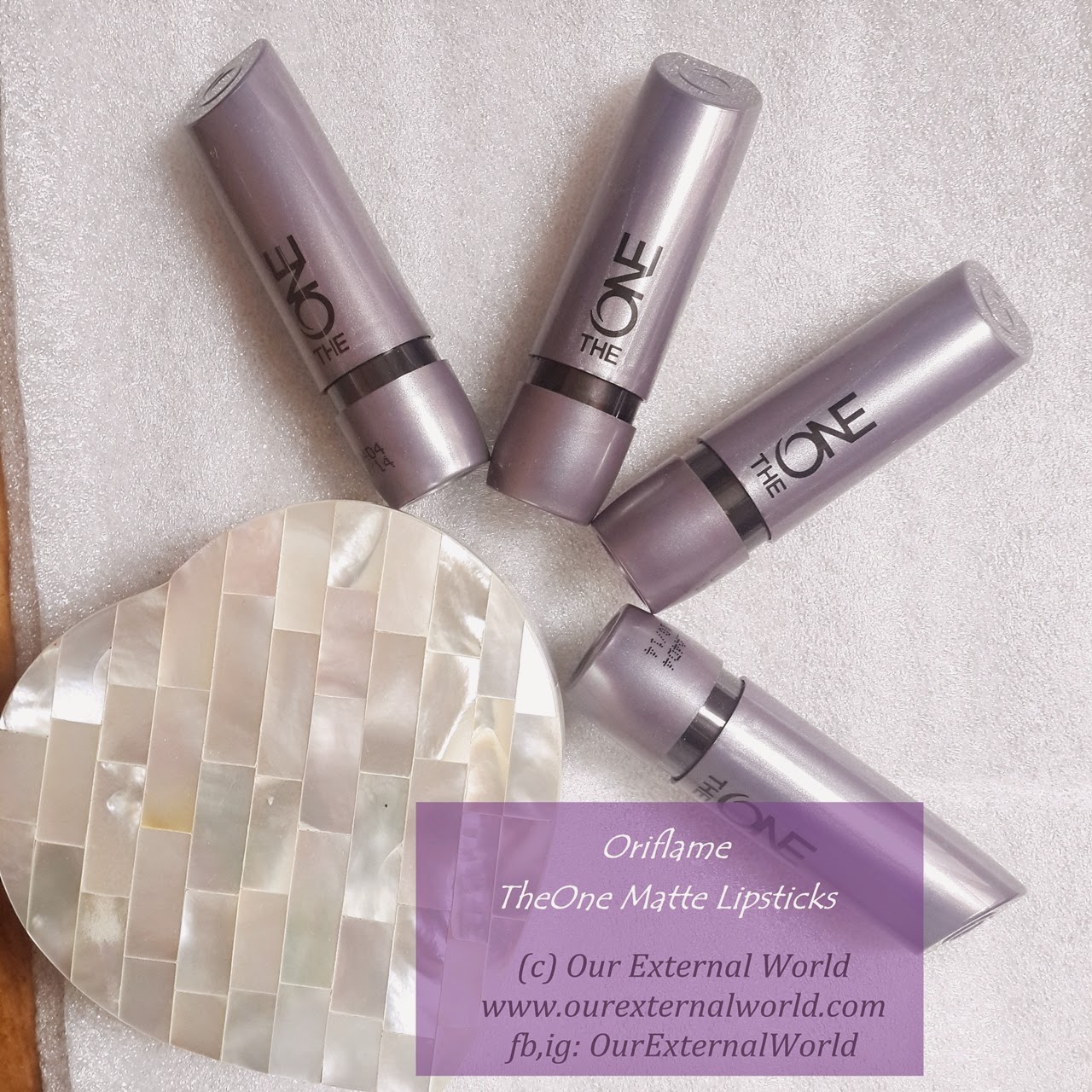 Oriflame The One Matte Lipsticks - Review, Swatches