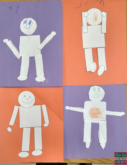 Hands On Activities to Teach About Body Parts · Mrs. P's Specialties