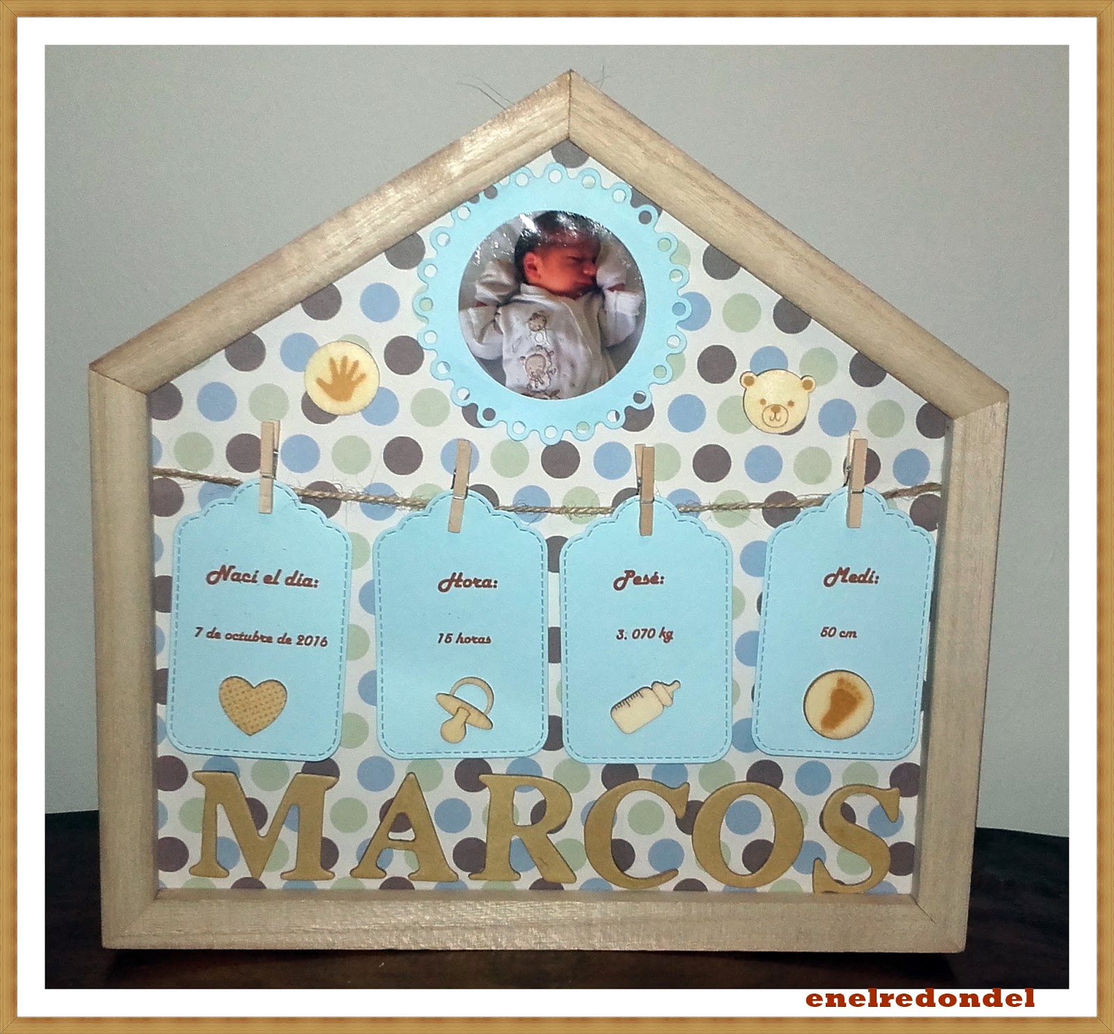 Crear para no pensar: Marco casita para Marcos