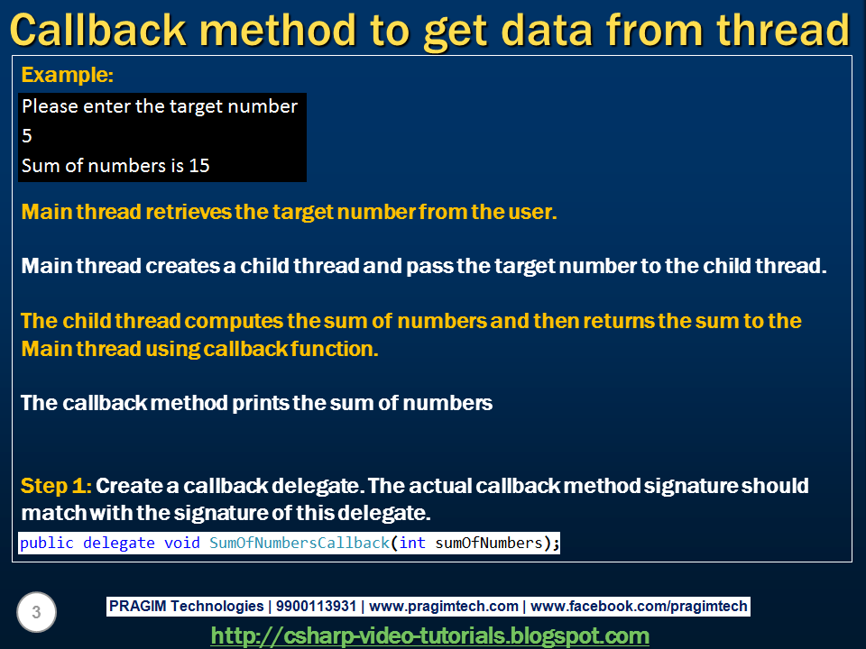 Sql Server Net And C Video Tutorial Part 91 Retrieving Data From Thread Function Using