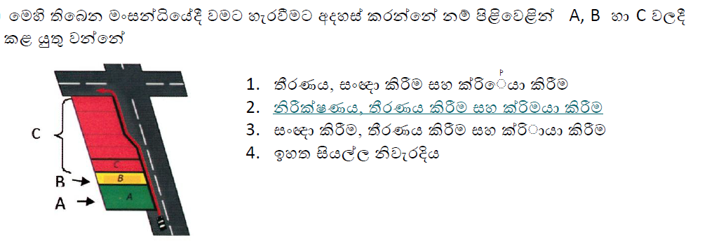 Driving License Paper and Answers