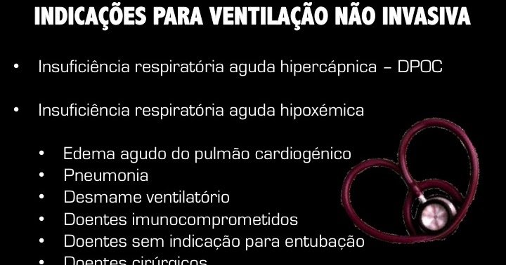 Viver Enfermagem em Cuidados Intensivos: INDICAÇÕES PARA VNI