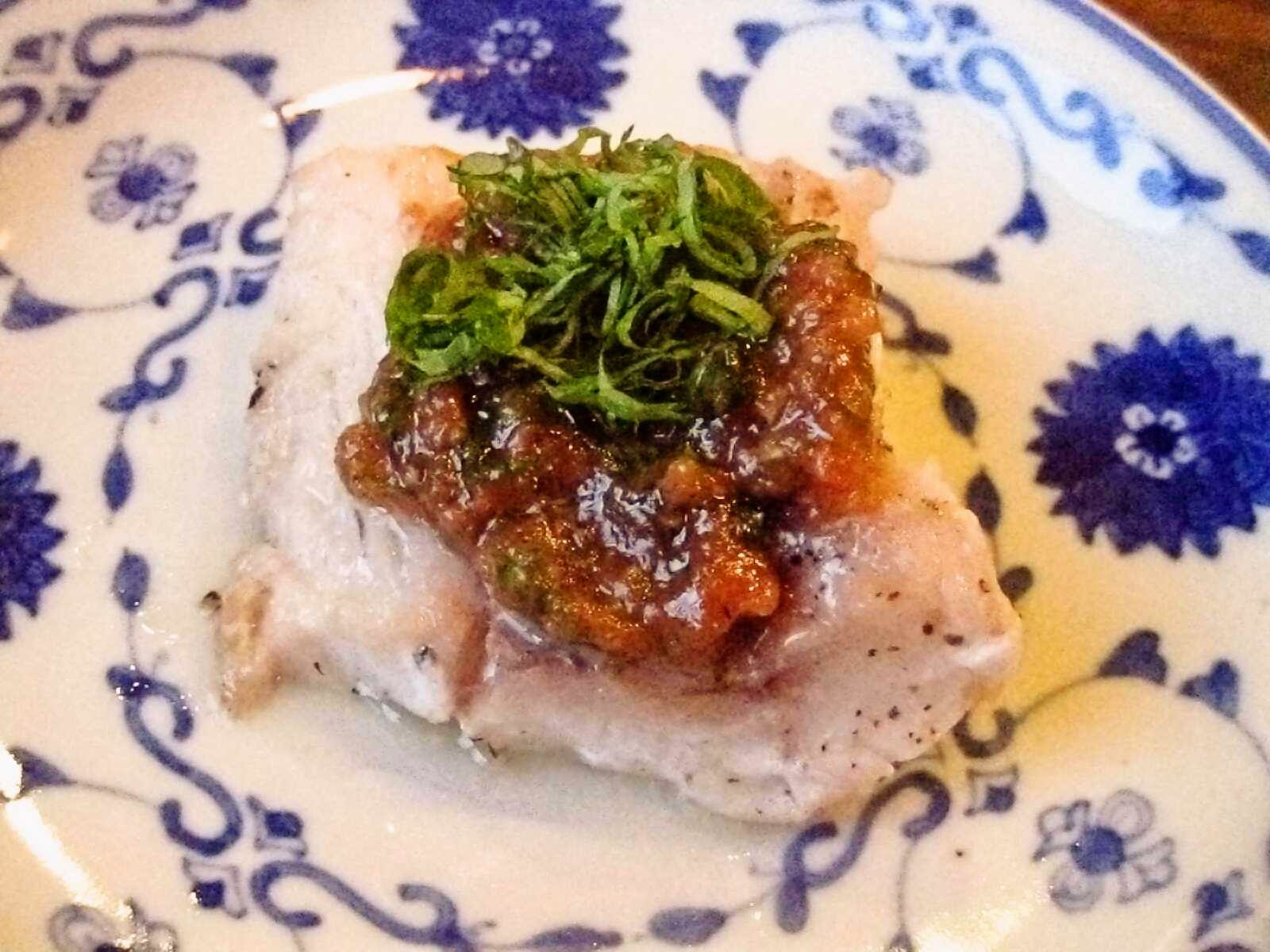Recipes for Tom: Sakana no sotee, ume-shiso soosu / fish saute with ...