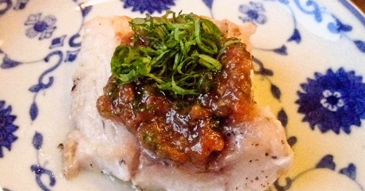 Recipes for Tom: Sakana no sotee, ume-shiso soosu / fish saute with ...