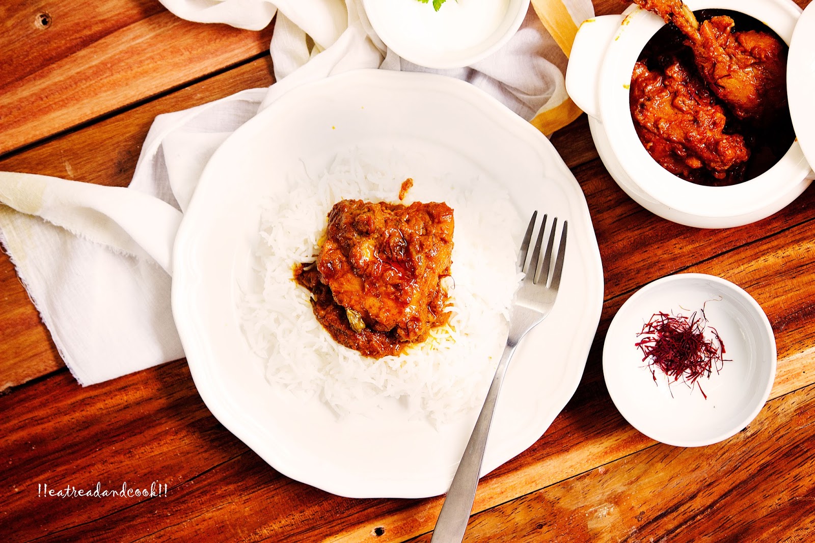 Kesari Murgh / Chicken in Saffron infused Gravy