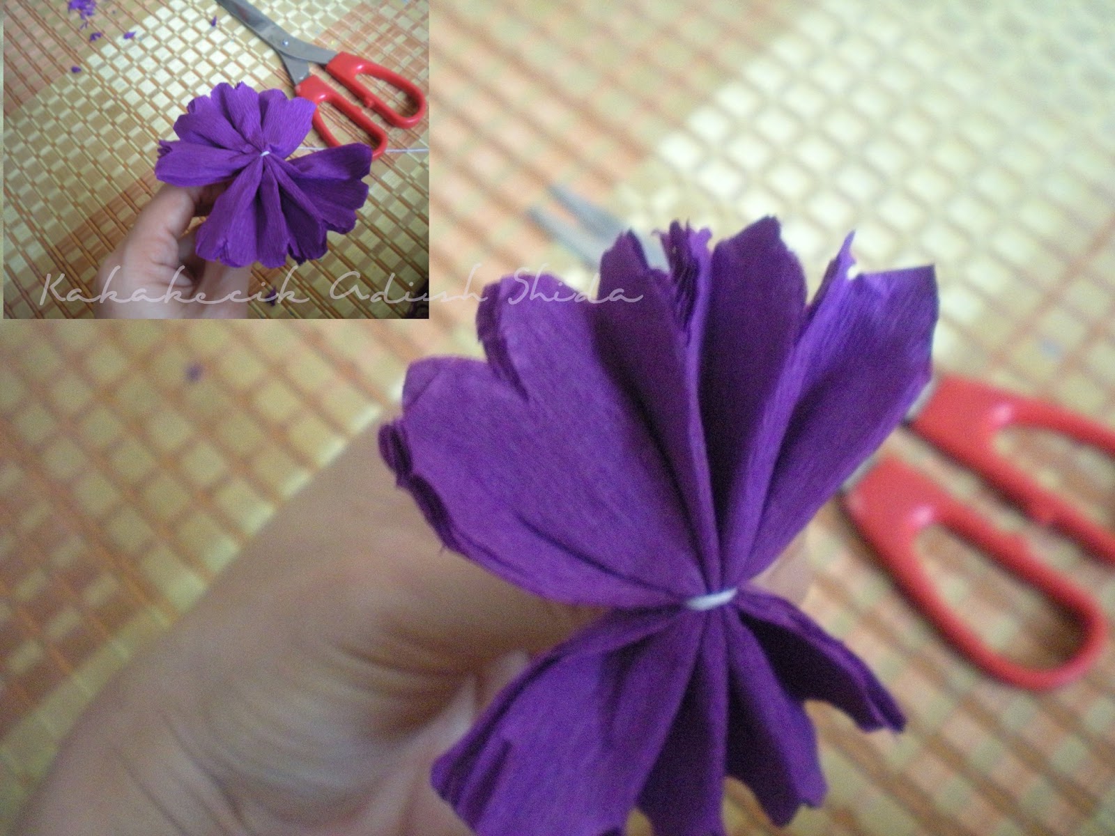 KakaKecik aDisH sHidA: DIY : Bunga Tissue