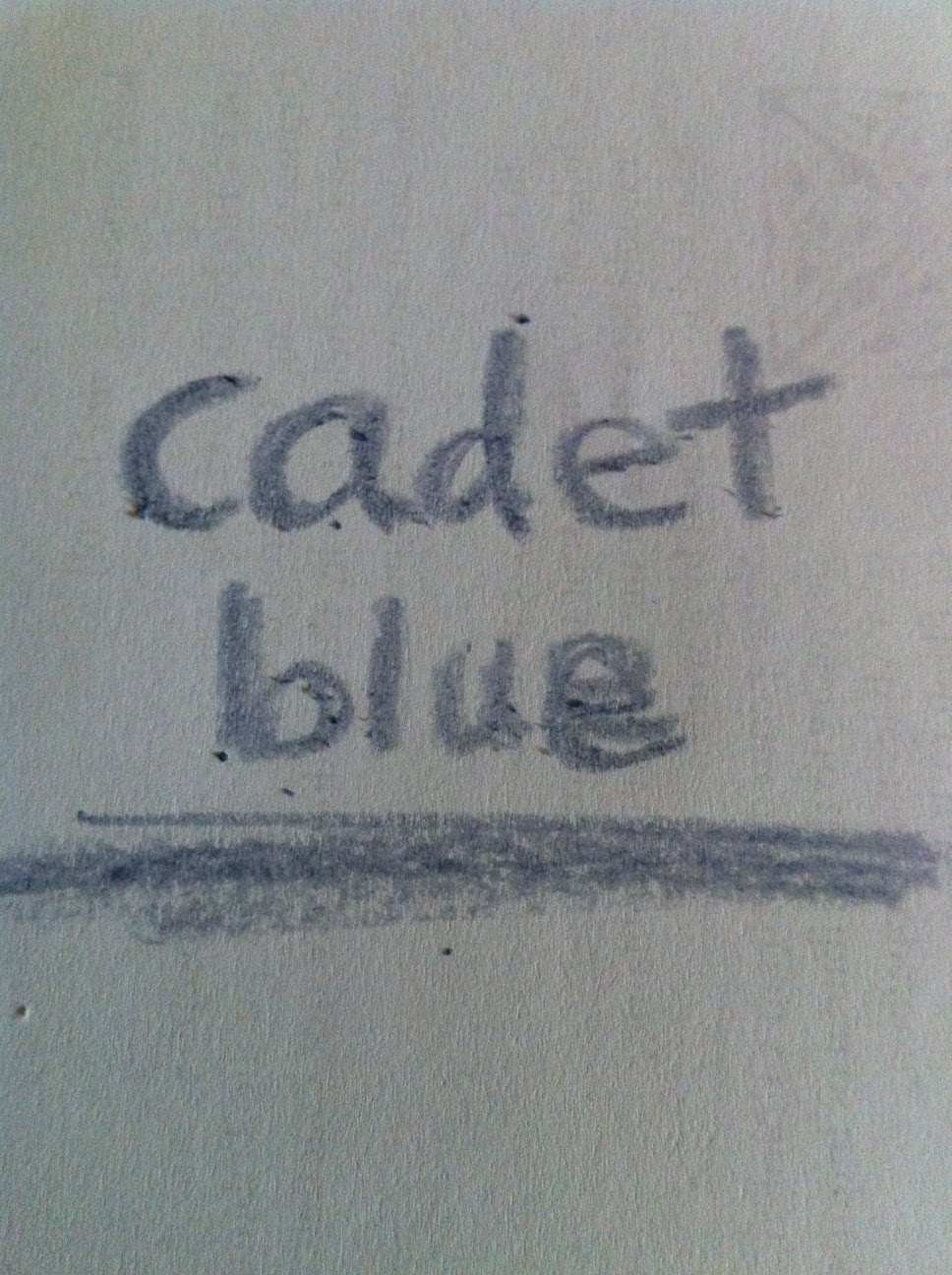 What a Day to be Alive: Crayola Colors- Cadet Blue