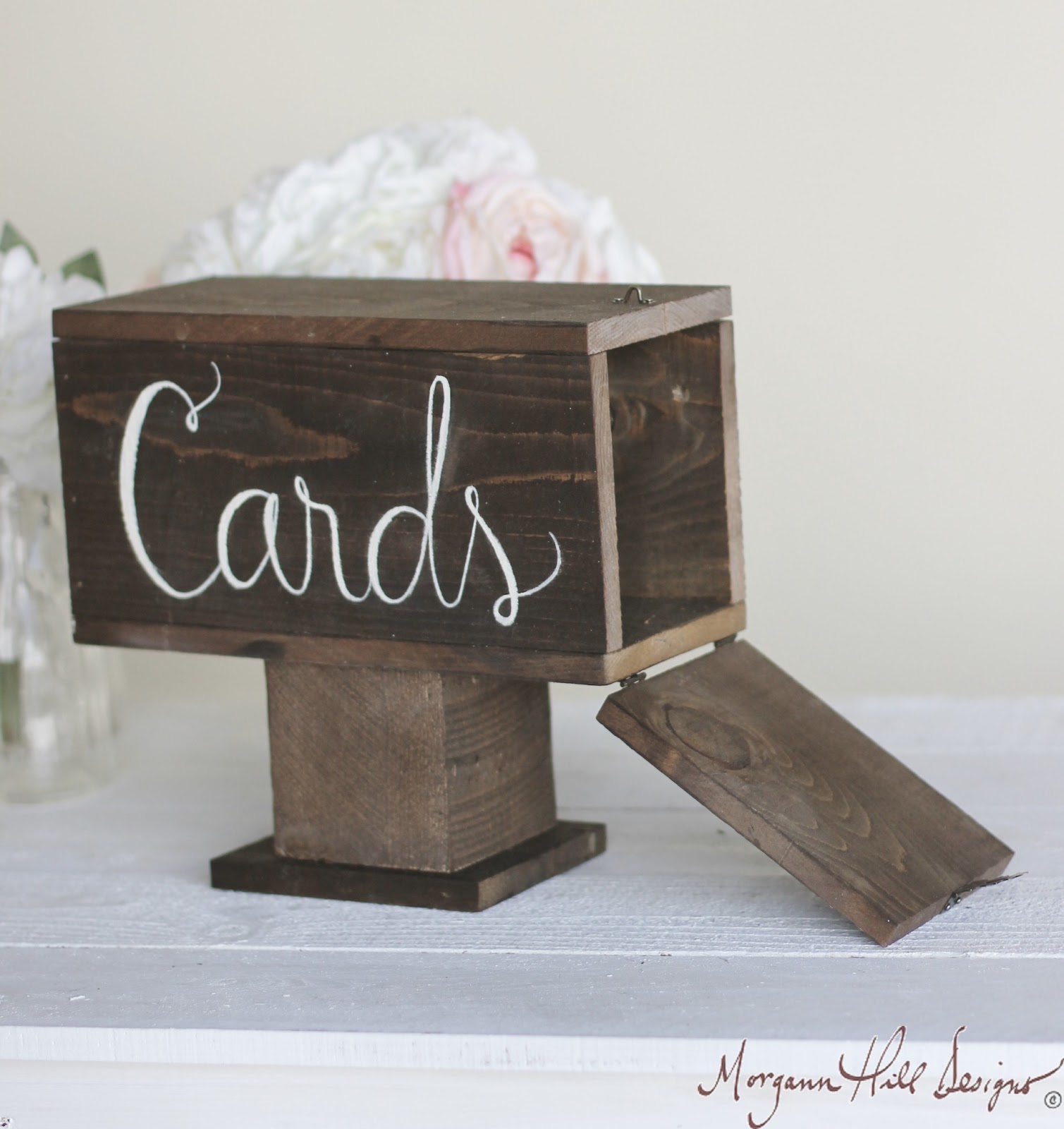Morgann Hill Designs: Wedding Cards Box Rustic Mailbox On Stand Shabby ...