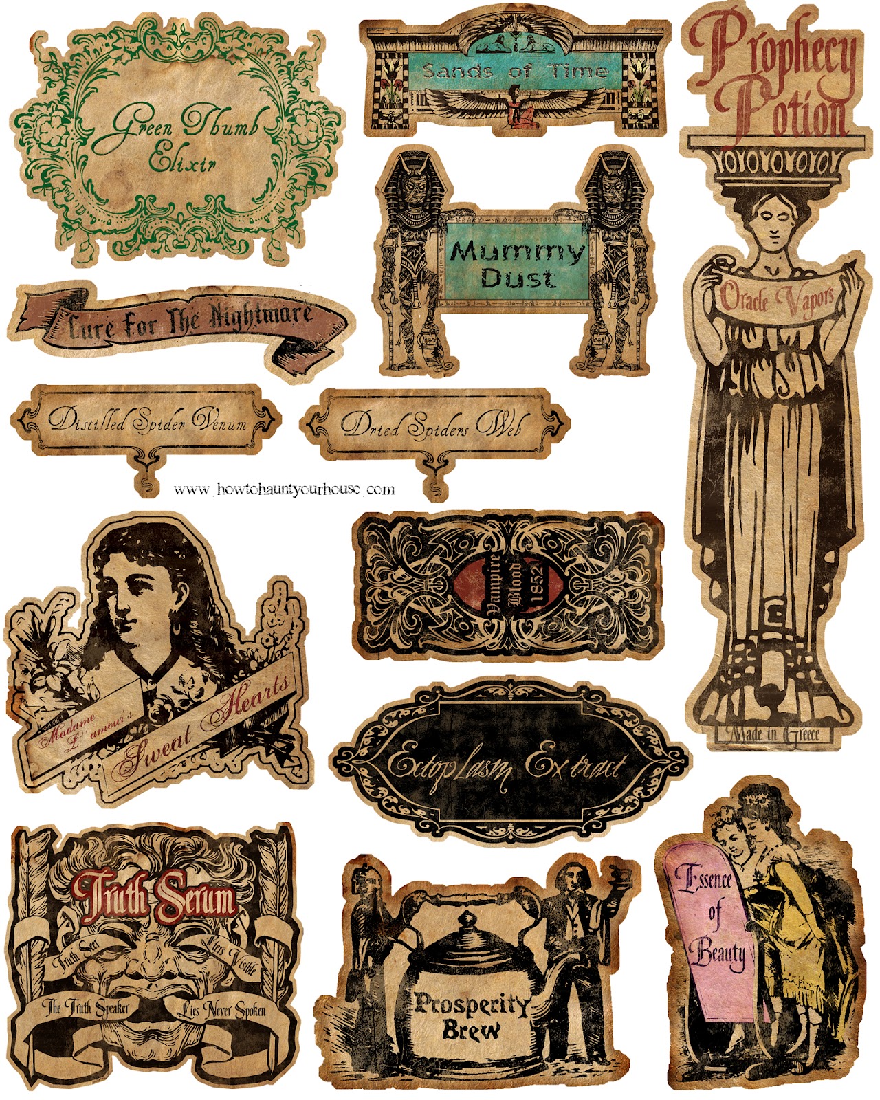 Tracey-anne's Blog: Potion tag ideas