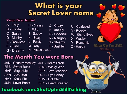 What is your Secret Lover Name?