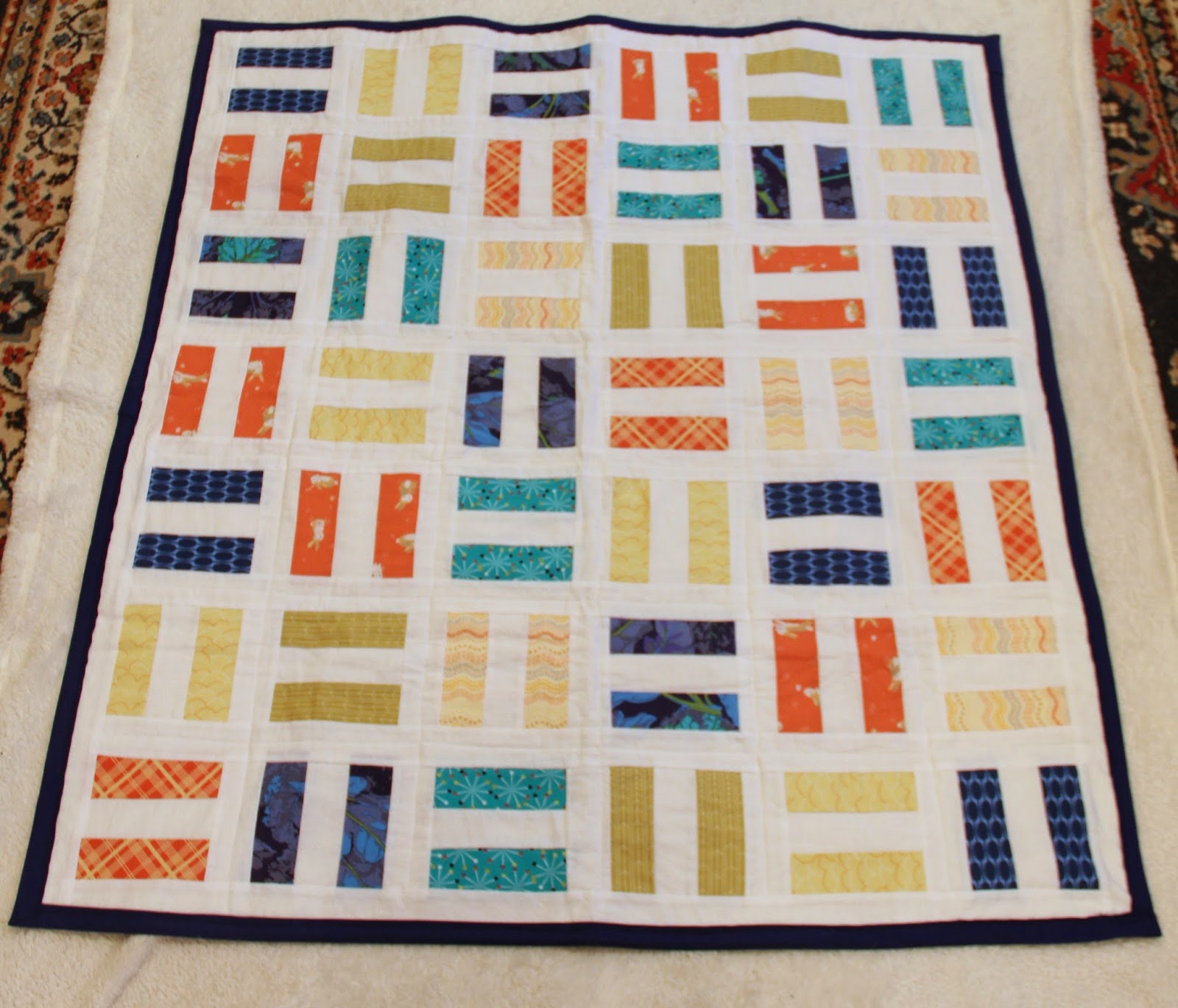 EAK! A House!: Baby Quilt #1: Mid-Century Modern