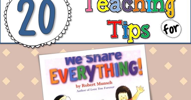 We Share Everything by Robert Munsch - Teaching Ideas | The Picture ...