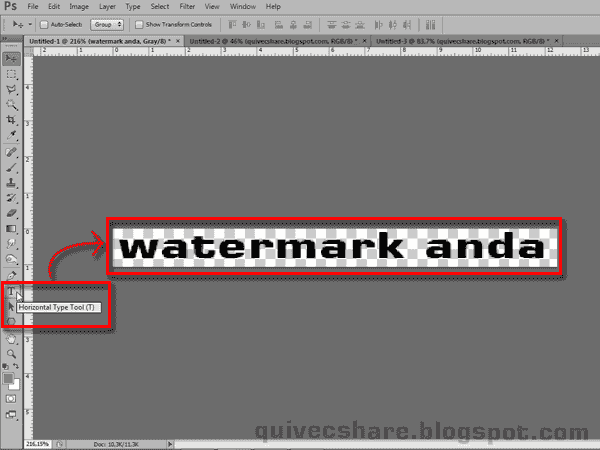Cara Membuat Watermark Sederhana Dengan Photoshop | Quivecshare