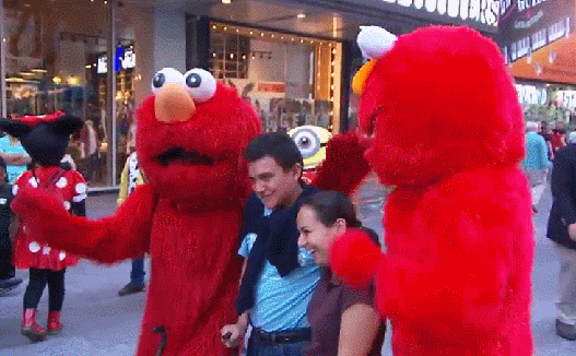 VJBrendan.com: Triumph Takes On The Times Square Mascots On Conan O'Brian