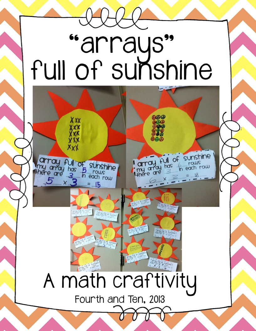 Fourth and Ten: "arrays" full of sunshine {mini giveaway}