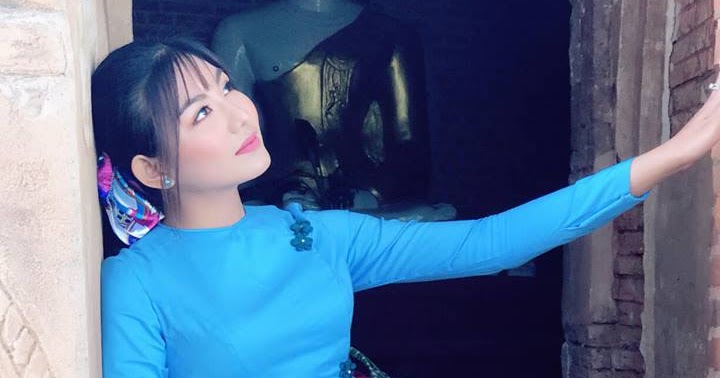 May Myint Mo - Myanmar Outfit Fashion in Bagan