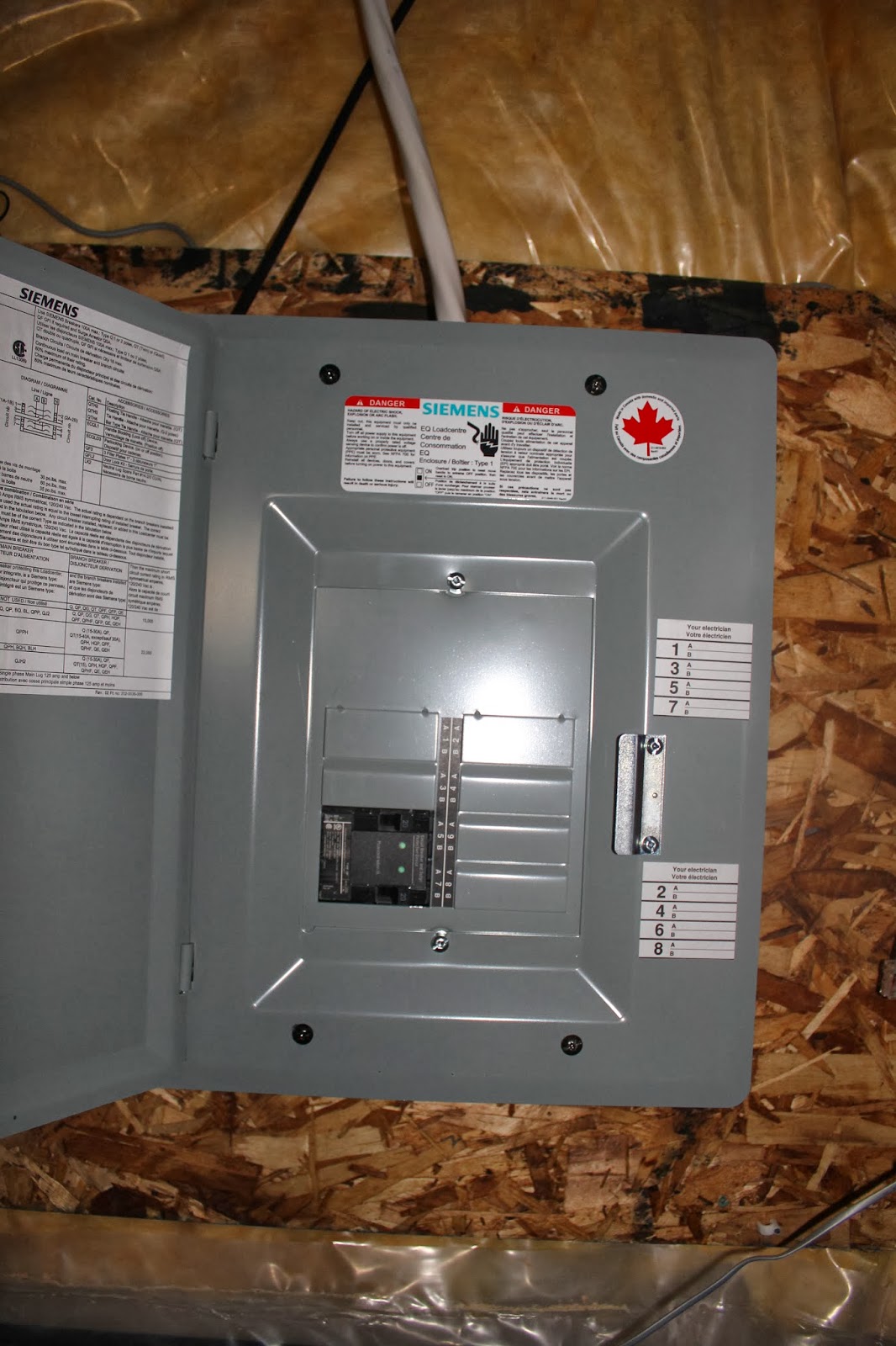 Basement Reno: Sub-panel installation