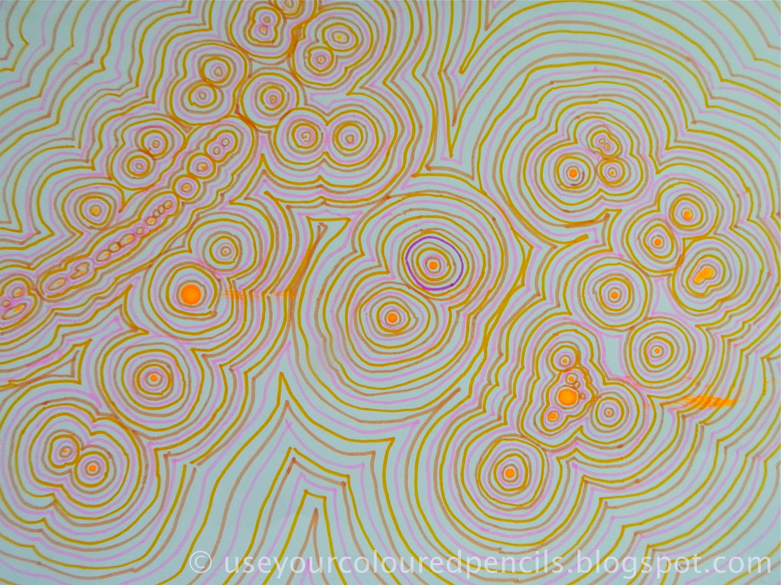 Use Your Coloured Pencils: Aboriginal Inspired Line Drawings