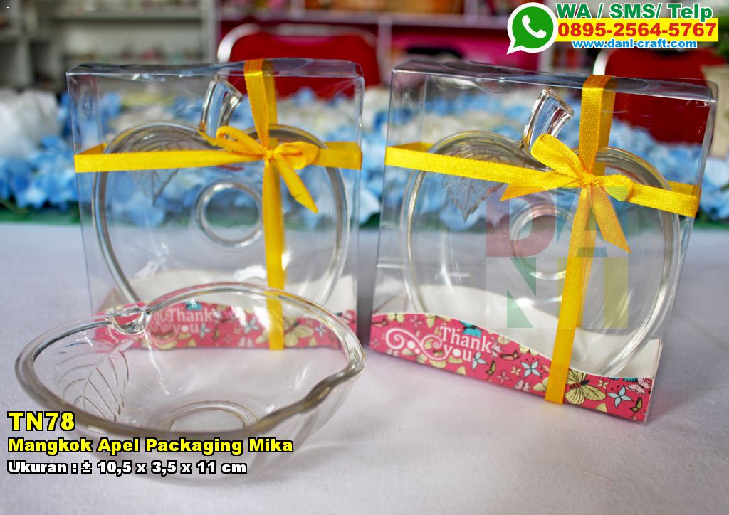 Mangkok Apel Packaging Mika | Souvenir Pernikahan