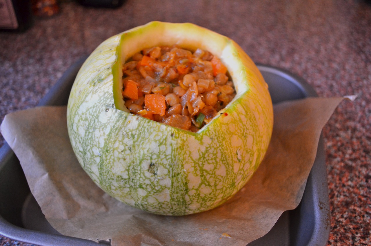 Odie's Food Musings: Roasted Round Courgette