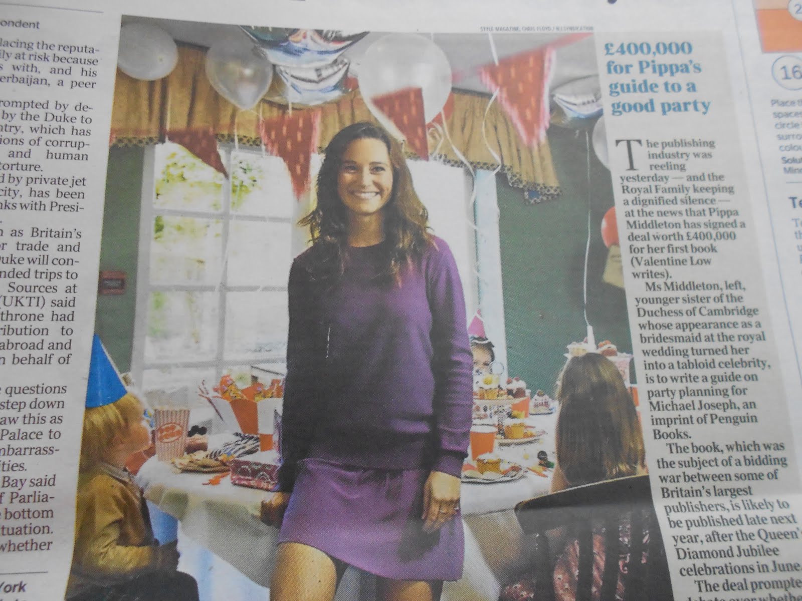 HOUSE WITH NO NAME: Pippa Middleton's party book deal