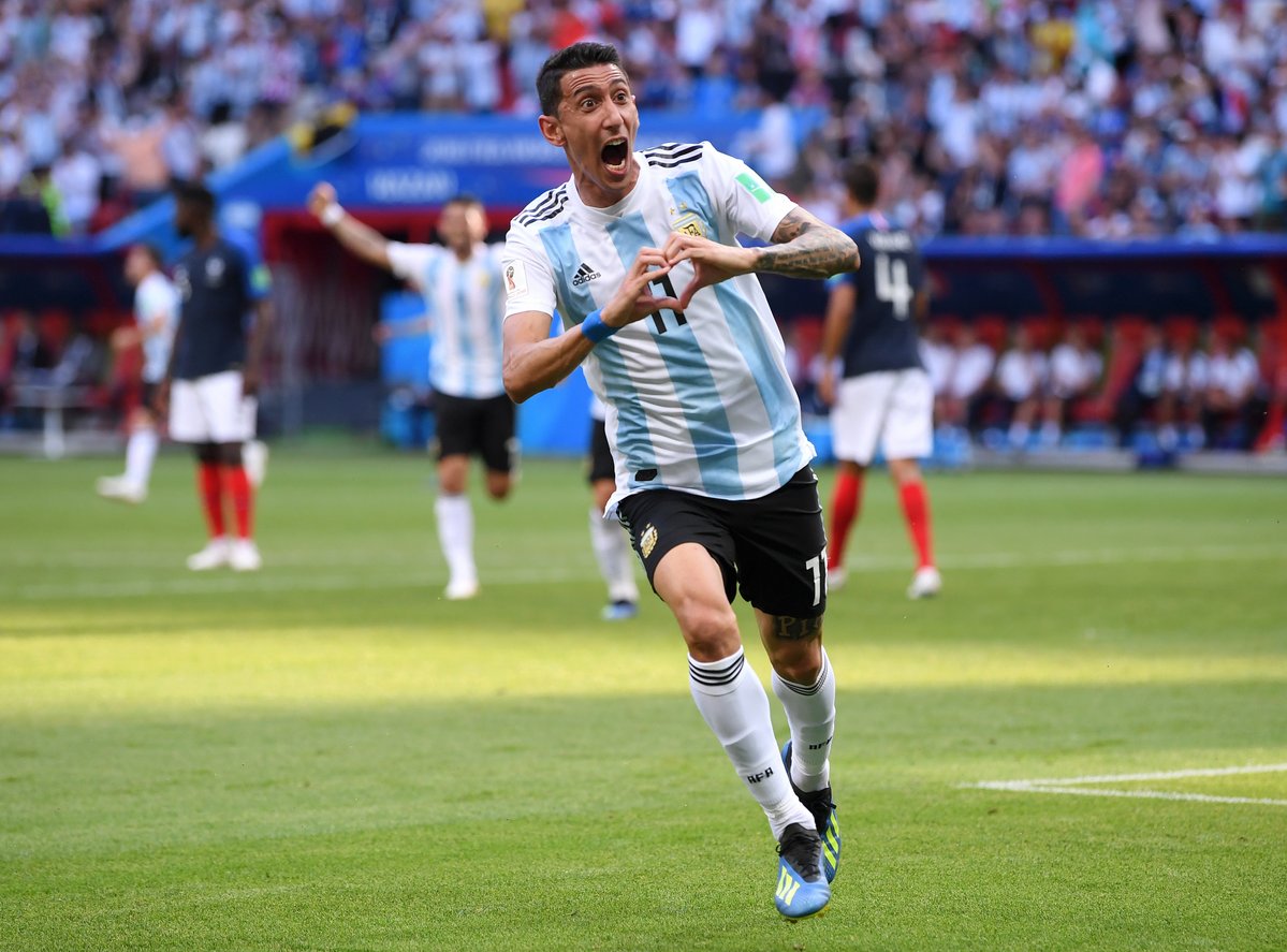 Goal! Di Maria scores a screamer | France 1-1 Argentina (Video ...