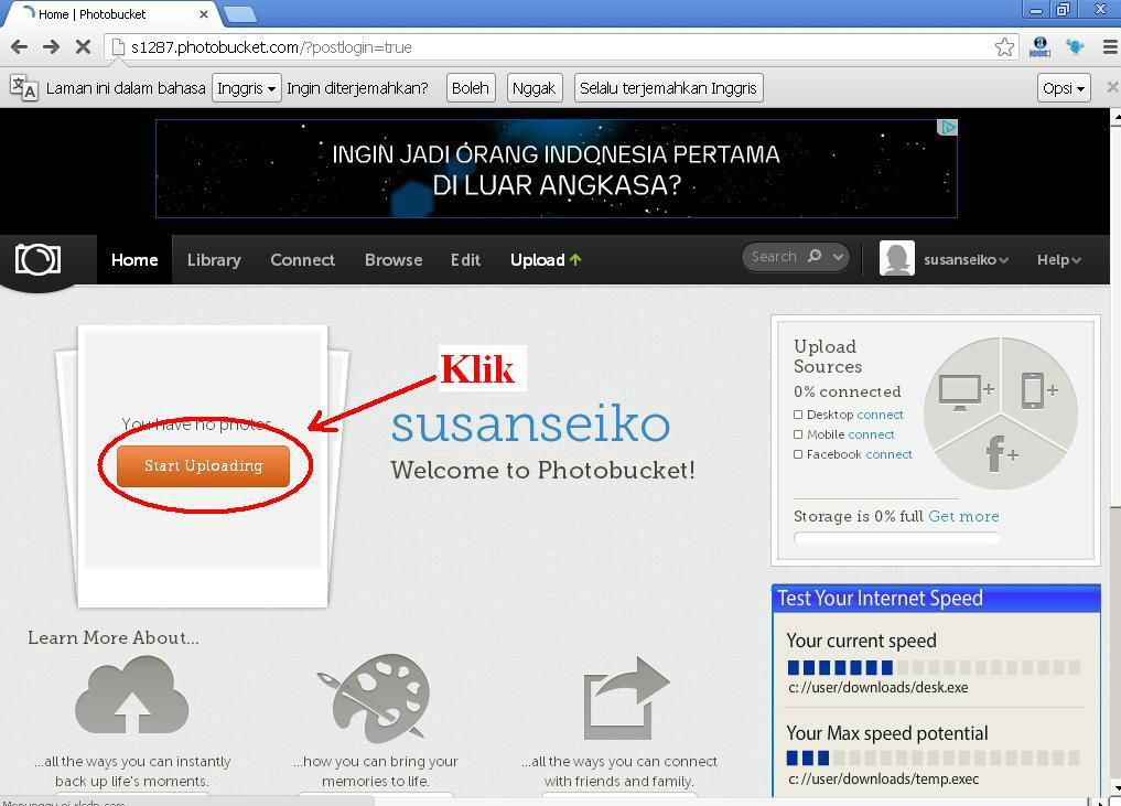 Susan's Blog: Tutorial : Cara Mendapat Link URL Foto Anda