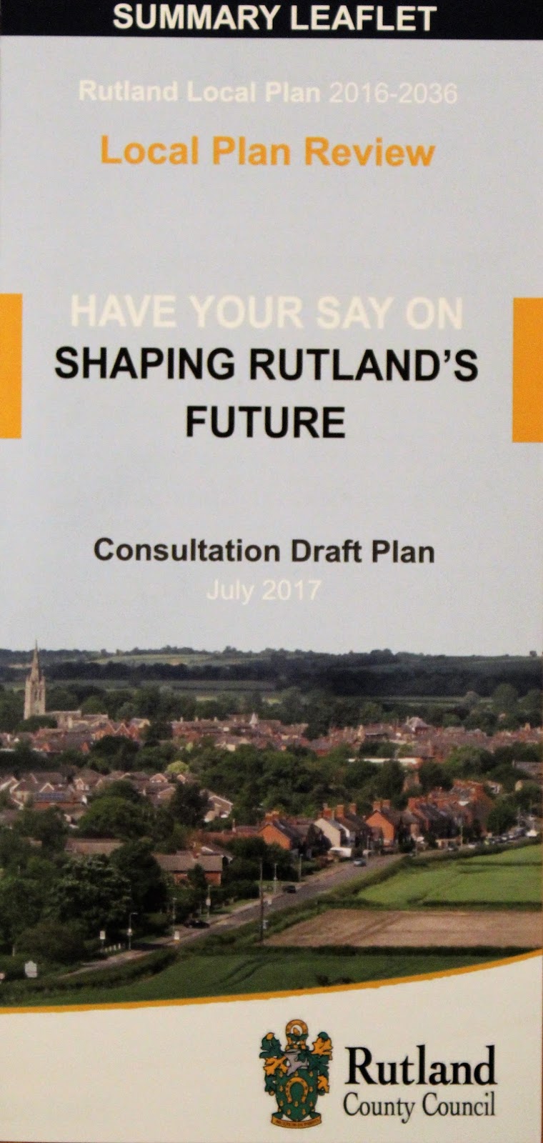 Martin Brookes Oakham: Rutland Local Plan 2016 - 2036 Local Plan Review ...