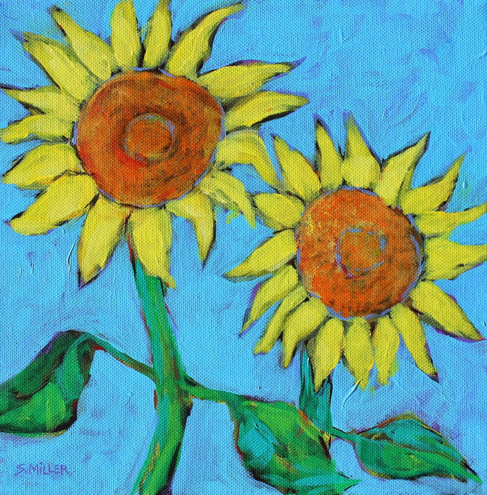SUSAN MILLER ART: Blue Skies and Summer Sun