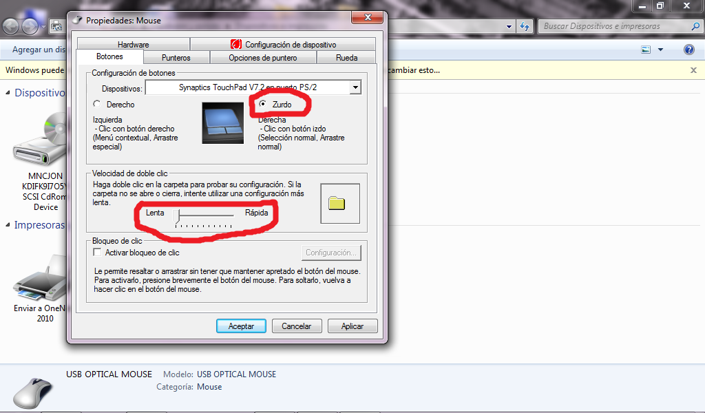 Juan Antonio Ramírez Guzmán : tema 6: ejercicio 1 los botones del raton