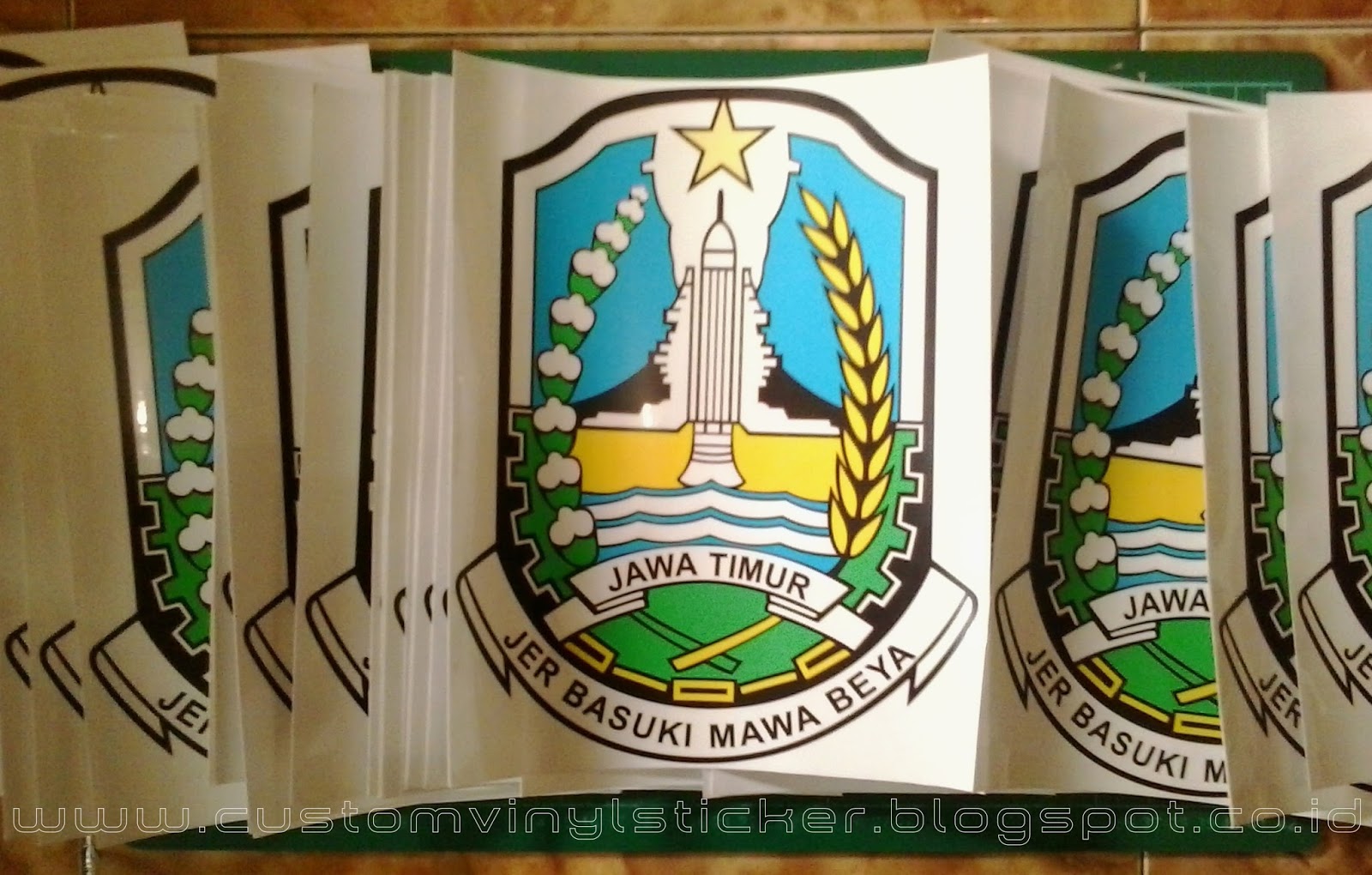 STICKRENZ: Pemprov Jatim Logo - Transparent Printing Sticker