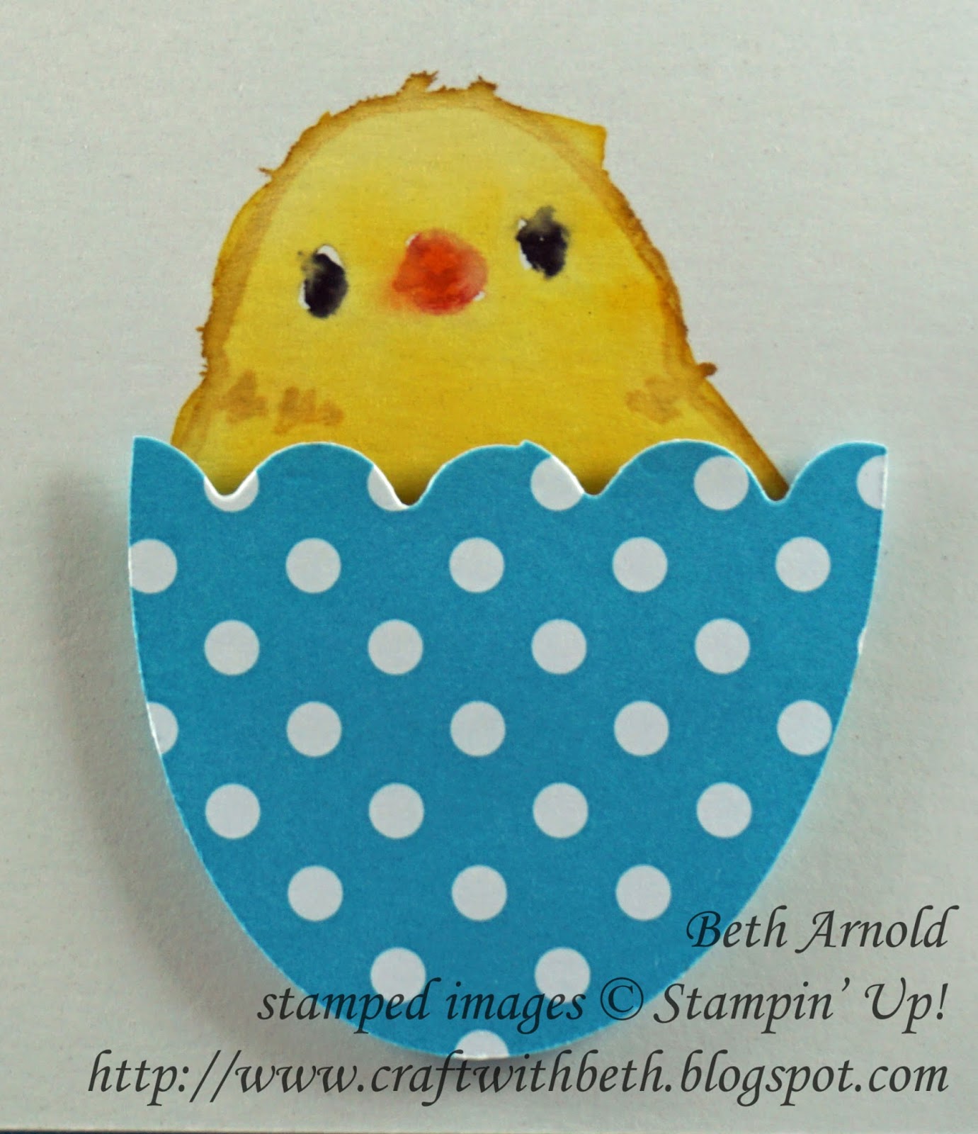 Craft with Beth: Easter Chick Card