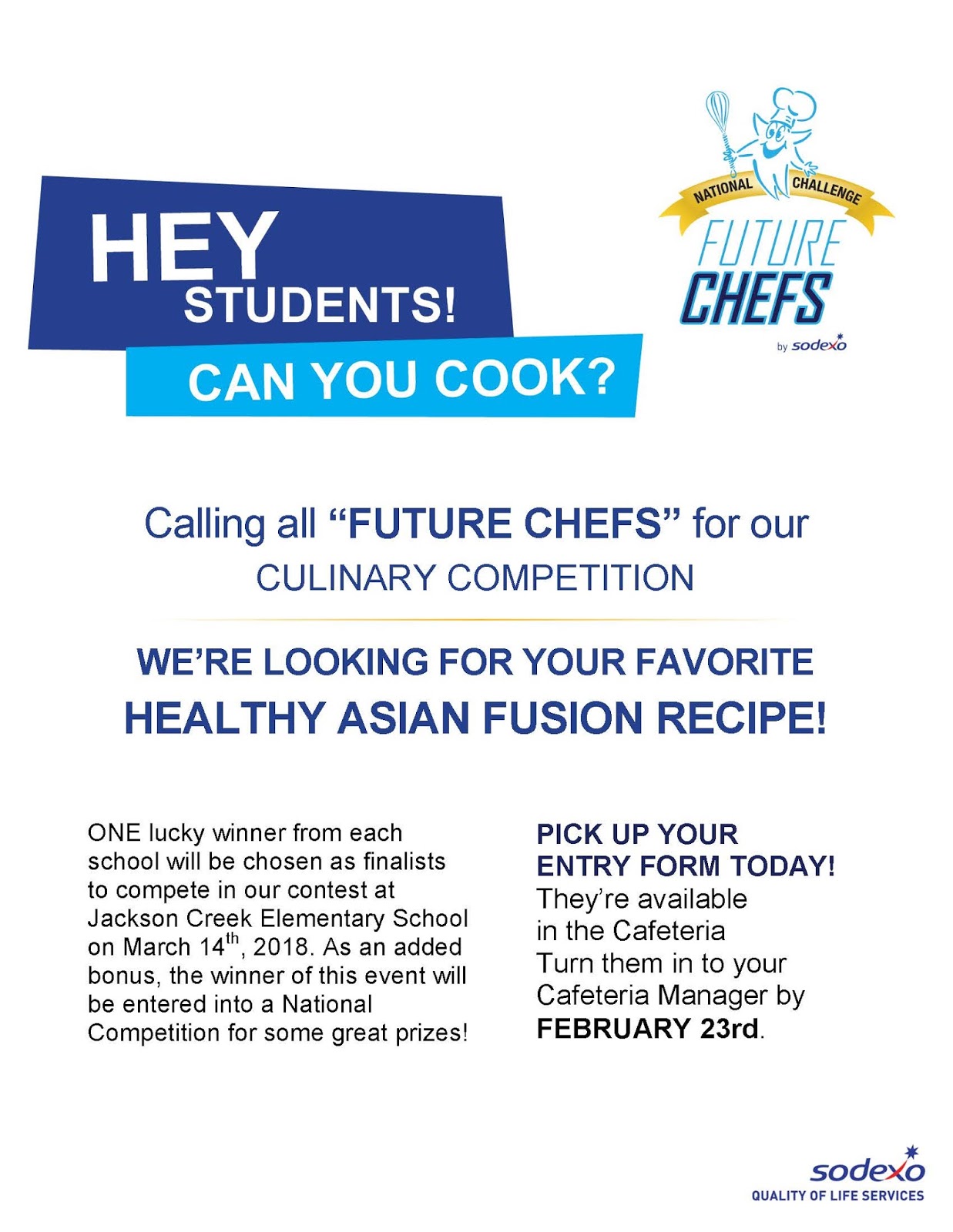 Lake Carolina Elementary Communigator: Future Chefs Competition