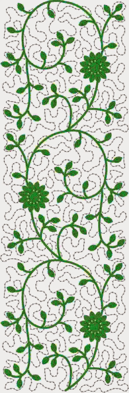 EmbDesignTube: Islamic Clothing 3mm-5mm Allover Embroidery Designs