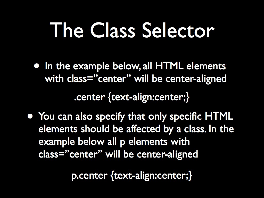 Mister Wilson's Web Design Class: New Assignment: CSS Basics